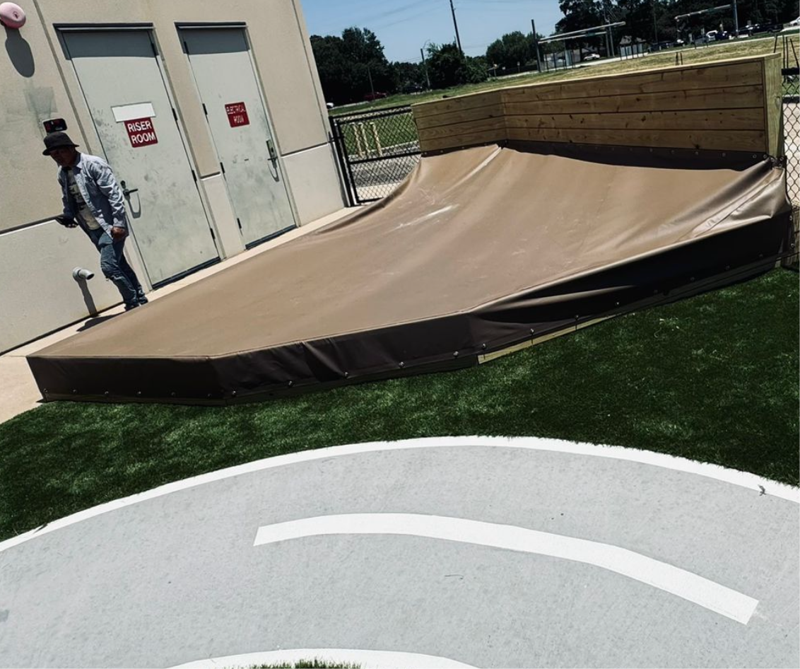 Custom Buit Tarp For a Sand Box – Houston Truck Tarps