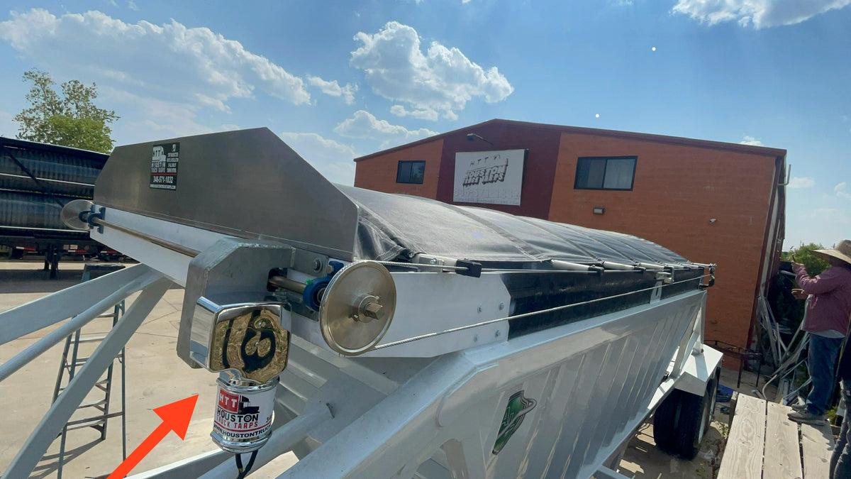 Bracket For Motor - Cable System – Houston Truck Tarps