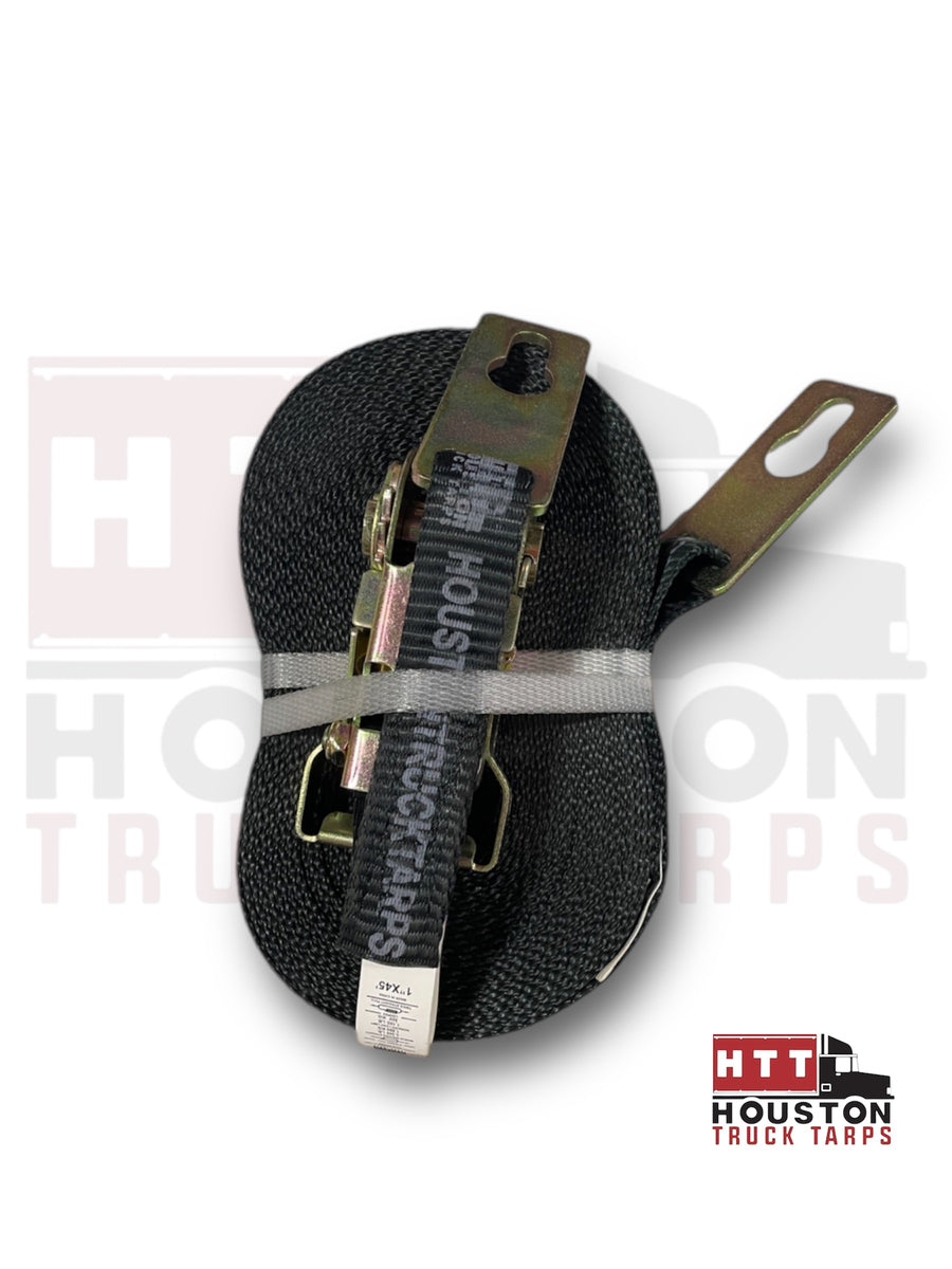 Ridge Strap 1” x 45’ With Flat Plate – Houston Truck Tarps