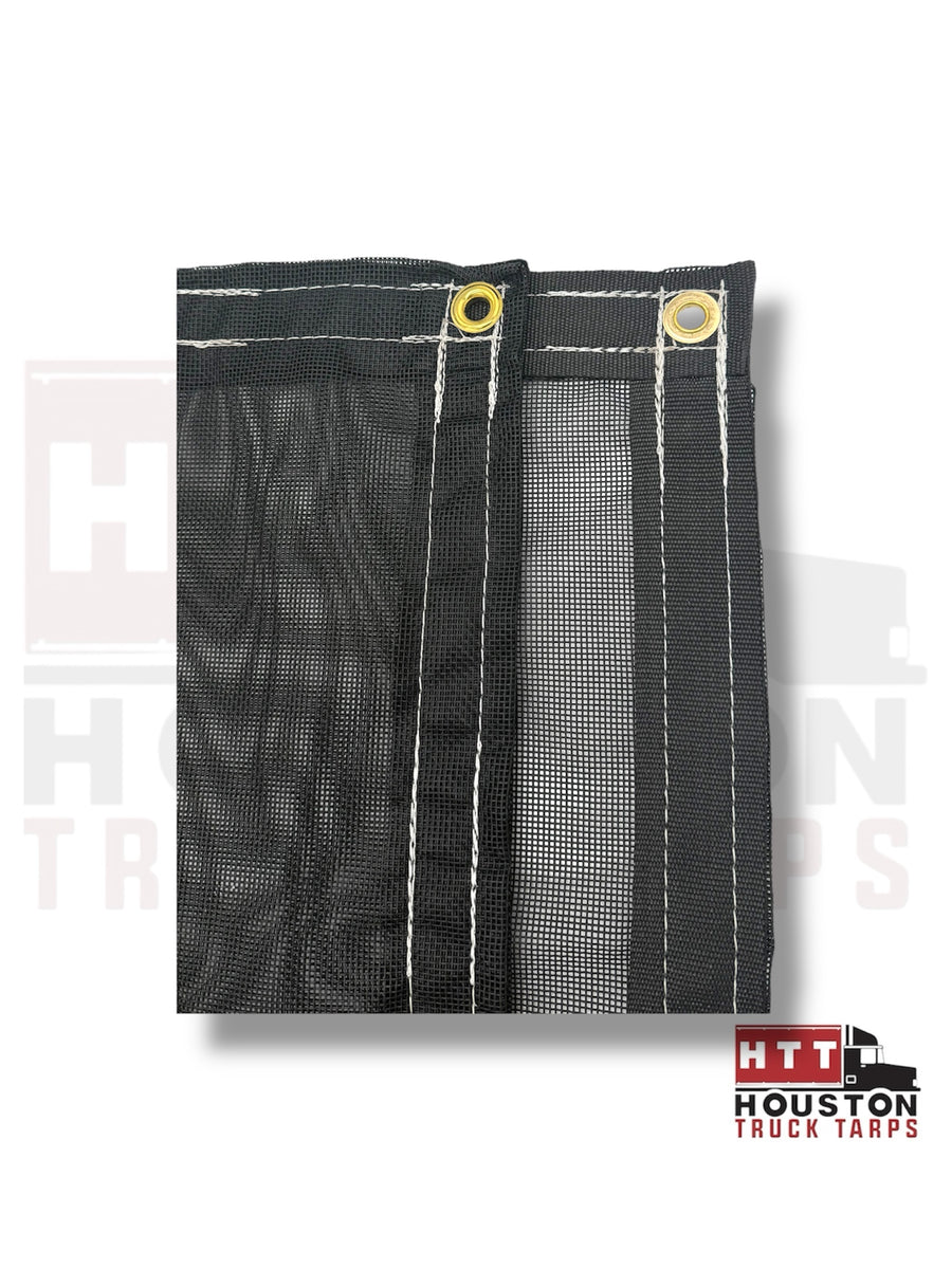 12' X 10' 10-OZ BLACK MESH TARP – Houston Truck Tarps