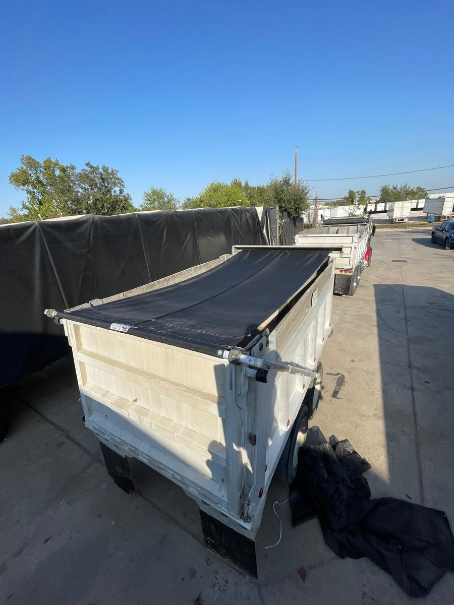 7' x 13' 18-oz Asphalt Tarp – Houston Truck Tarps